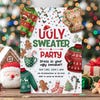 Ugly Sock Christmas Party Invitation, Modern Xmas Rustic Farmhouse ...
