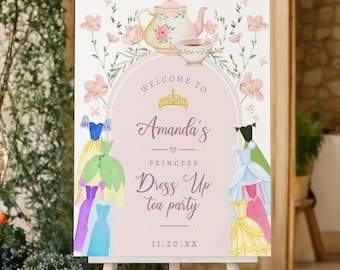 Princess Tea Party Invitation, Princess Birthday, Princess Party ...
