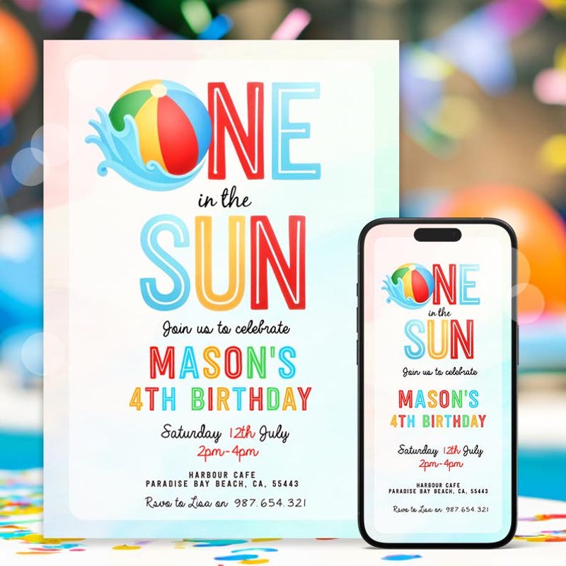 One in the Sun Birthday - Etsy