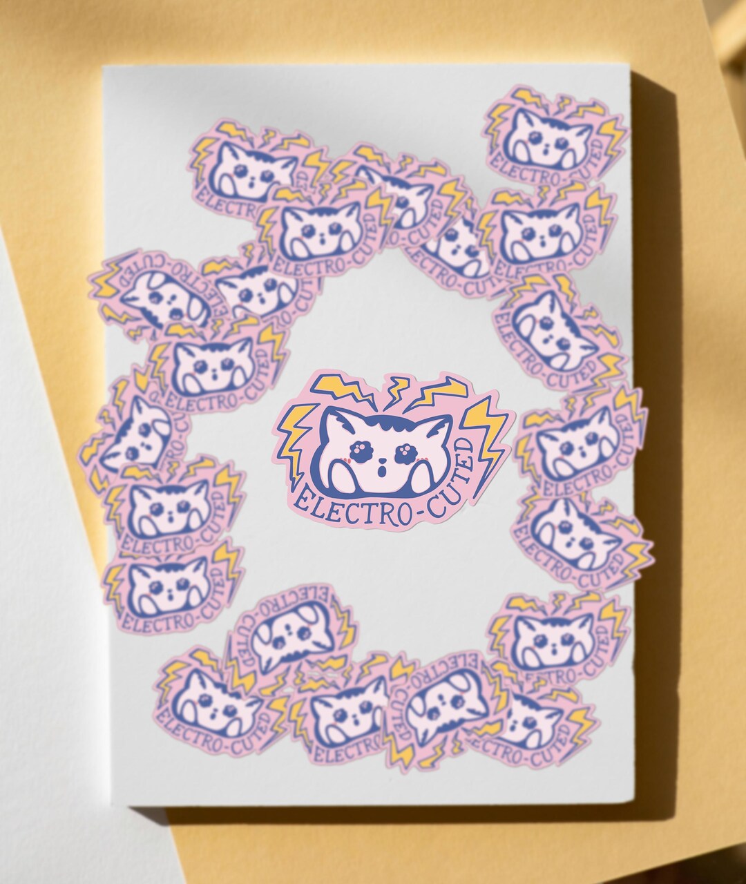 Electro-cuted Vinyl Sticker - Etsy