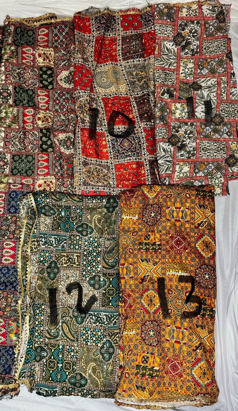 Colourful Pakistani Mirror Work Dupattas, Pacheris, Silk, Viscose Rayon ...