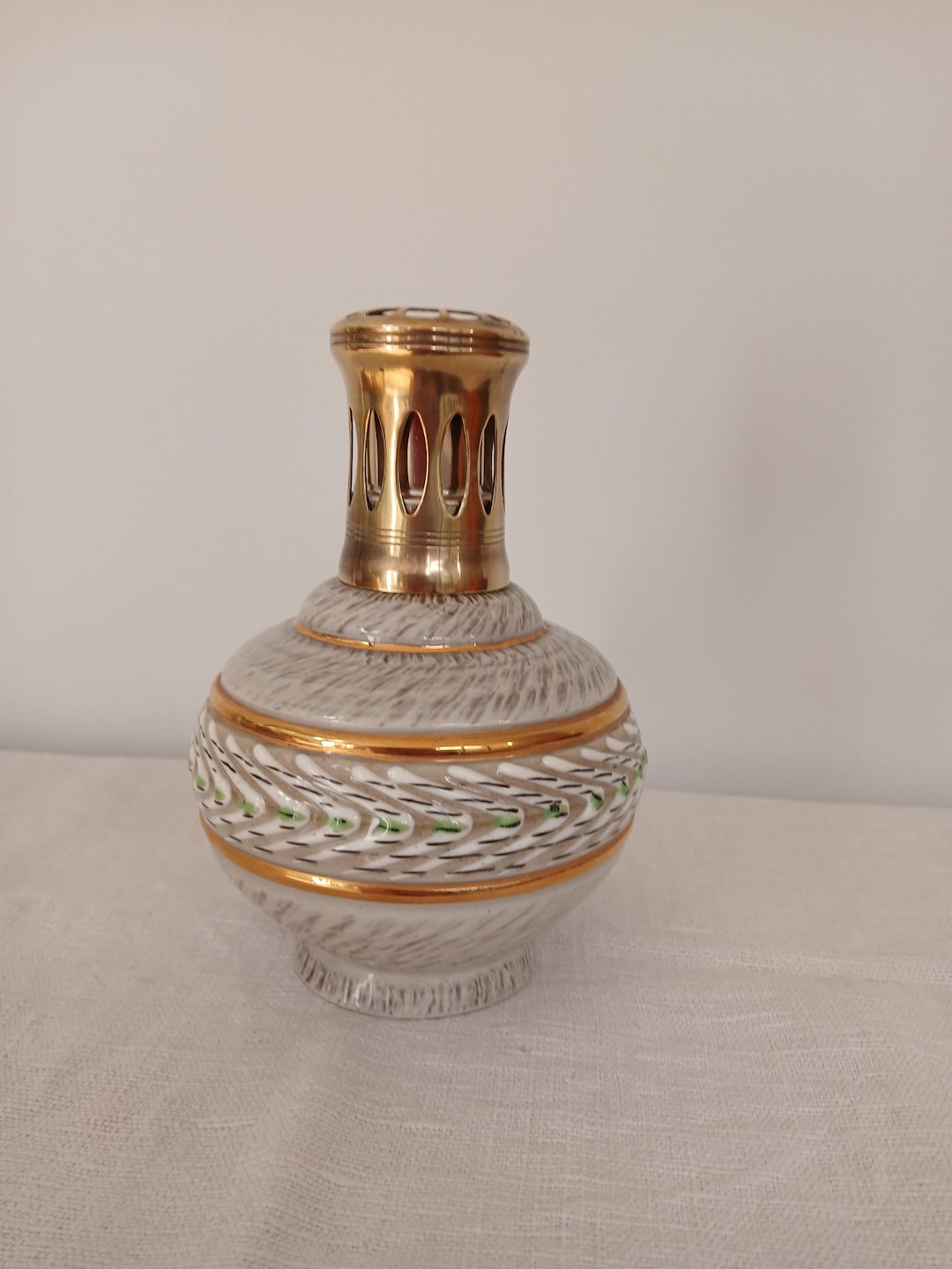 Lampe Berger Jacques BREUGNOT Ceramic 60s Wick Candle Holder - Etsy