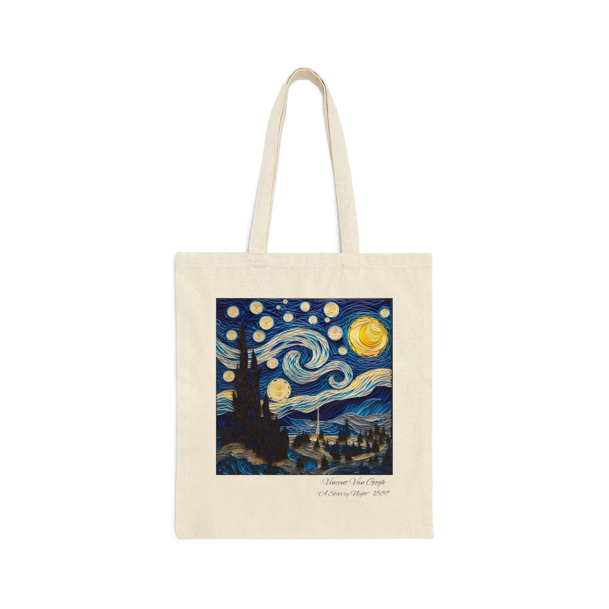 La Noche Estrellada De Vincent Van Gogh Tote Bag Interpretación De