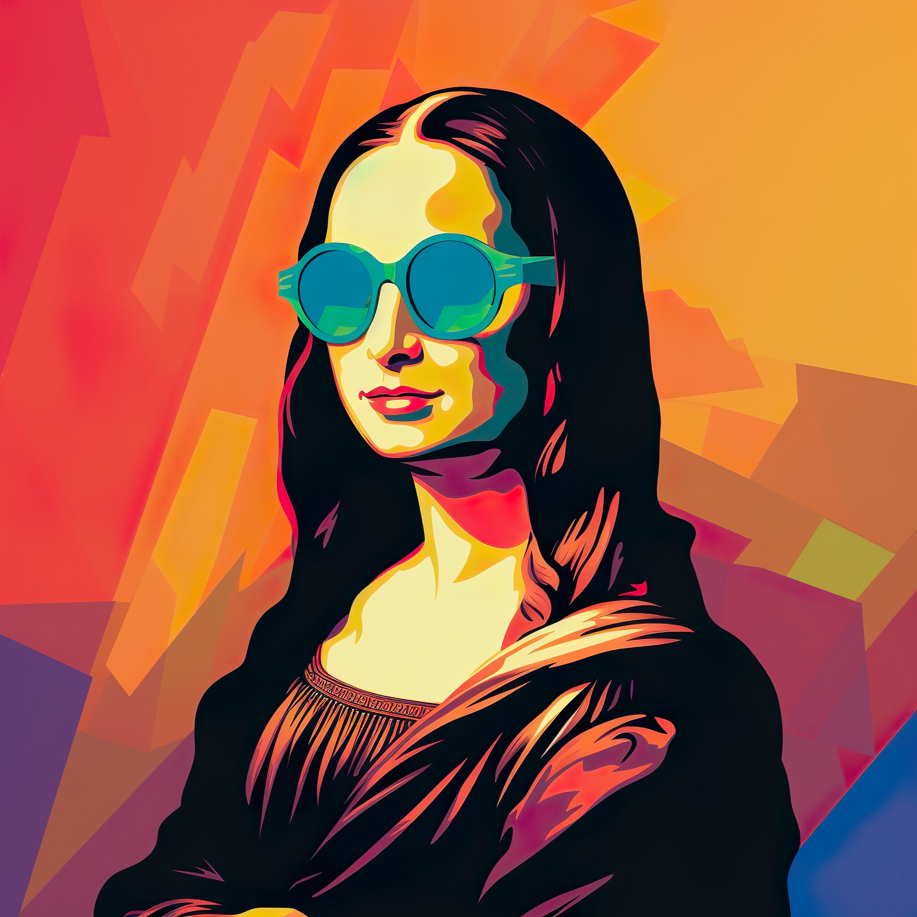 Pop Art the Mona Lisa by Da Vinci Cotton Canvas Tote Bag - Etsy