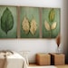 Set of 3 Leaf Wall Art Printable Set | Leaf Set Home Decor | Leaves ...