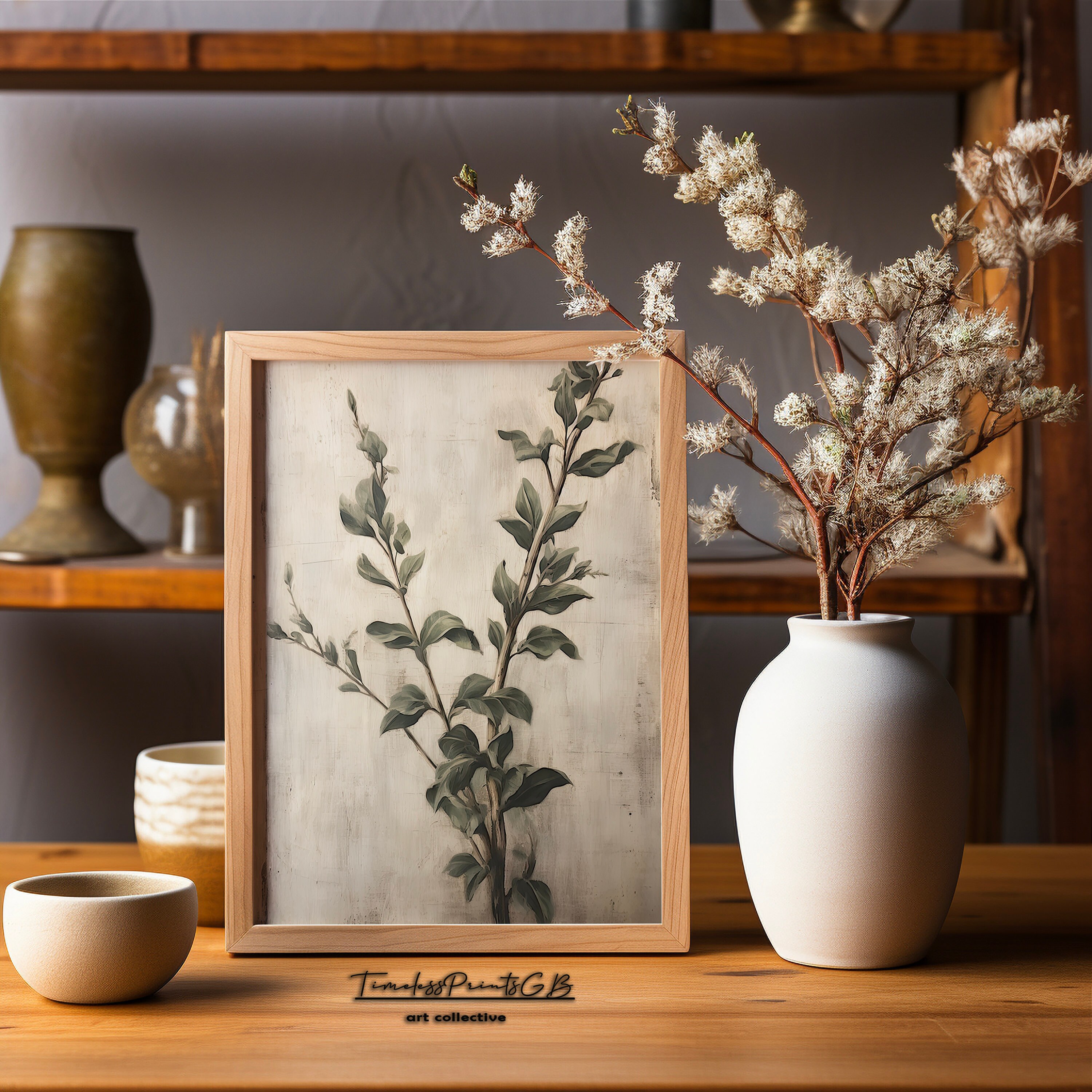 Printable Tree Branch Vintage Wall Art Branch Poster Home Decor Vintage ...