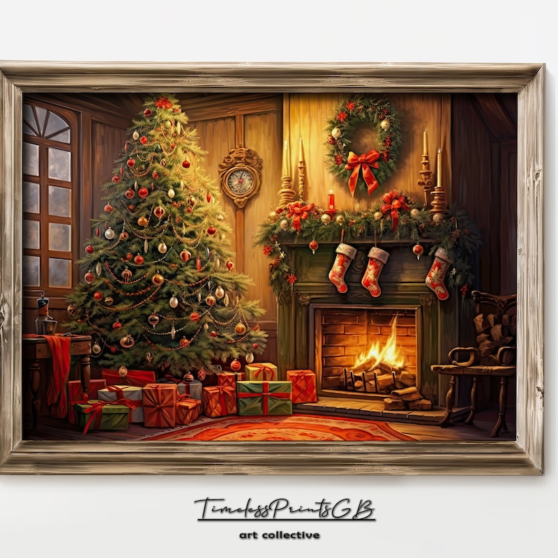 Fireplace Poster - Etsy