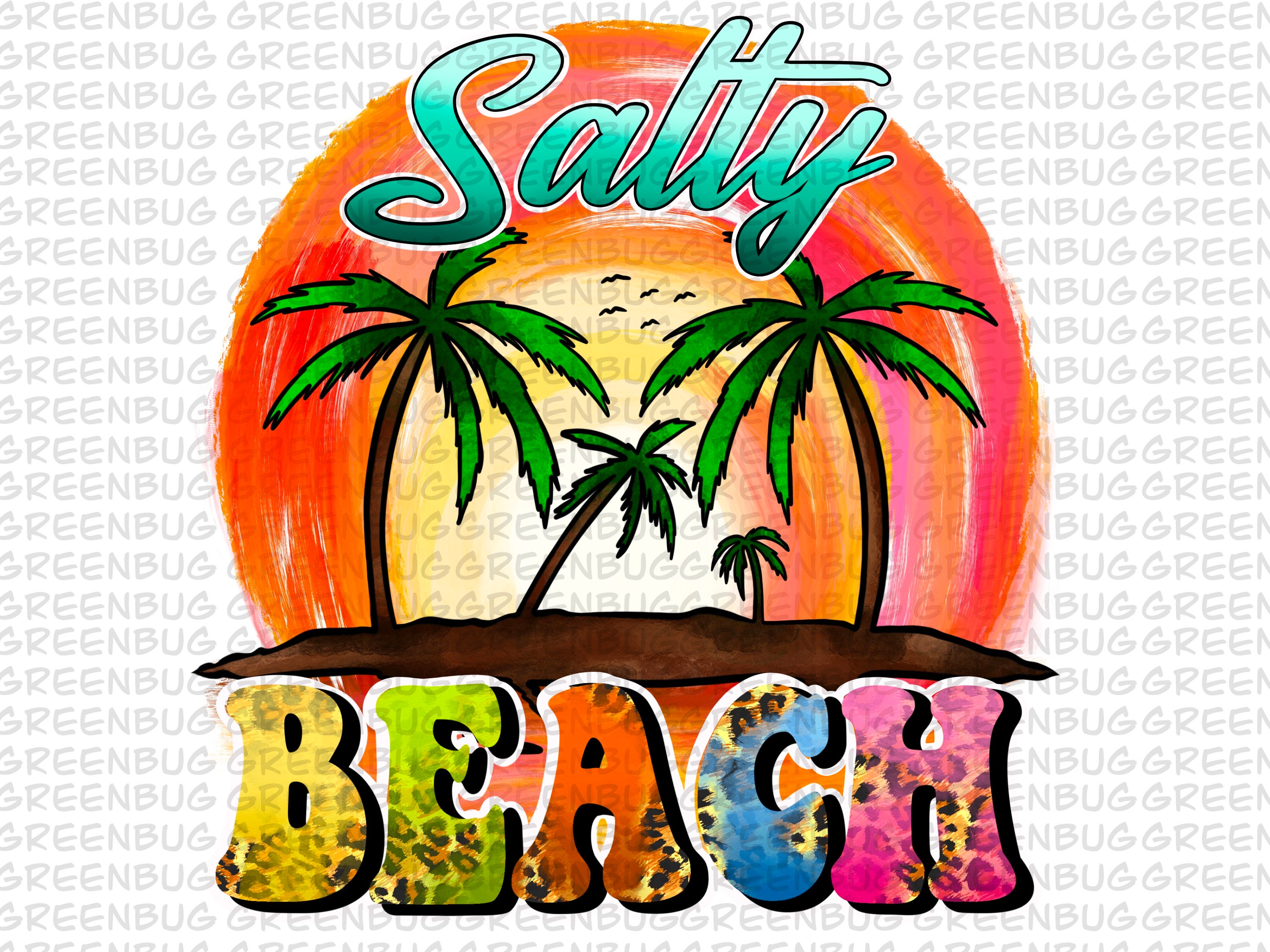 Salty Beach Png Sublimate Designs Download, Summer Vibes Png, Summer ...