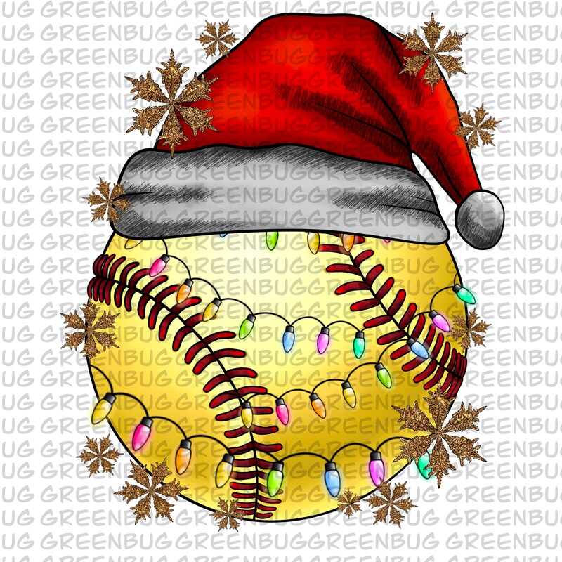 Softball Christmas - Etsy