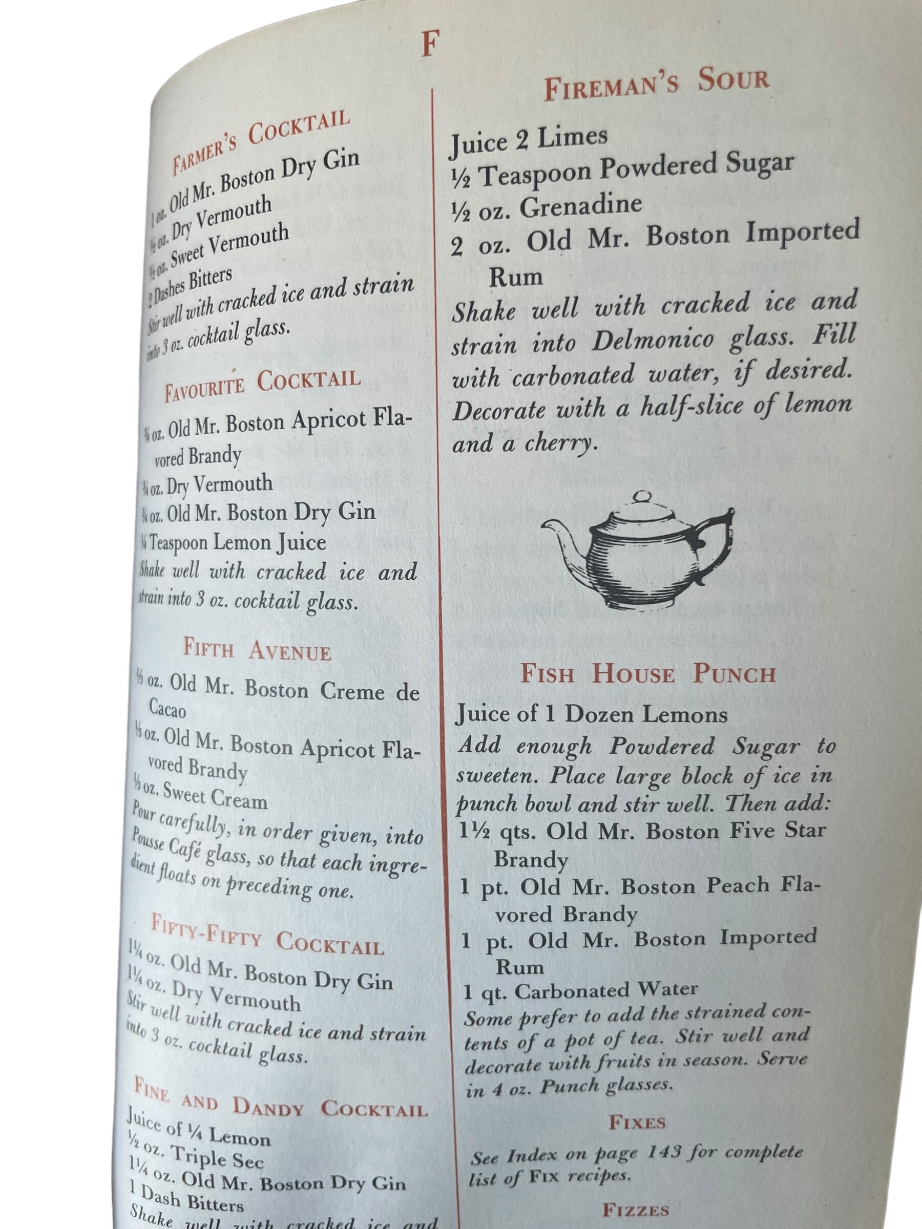 Vintage old Mr. Boston Deluxe Official Bartender's Guide - Etsy