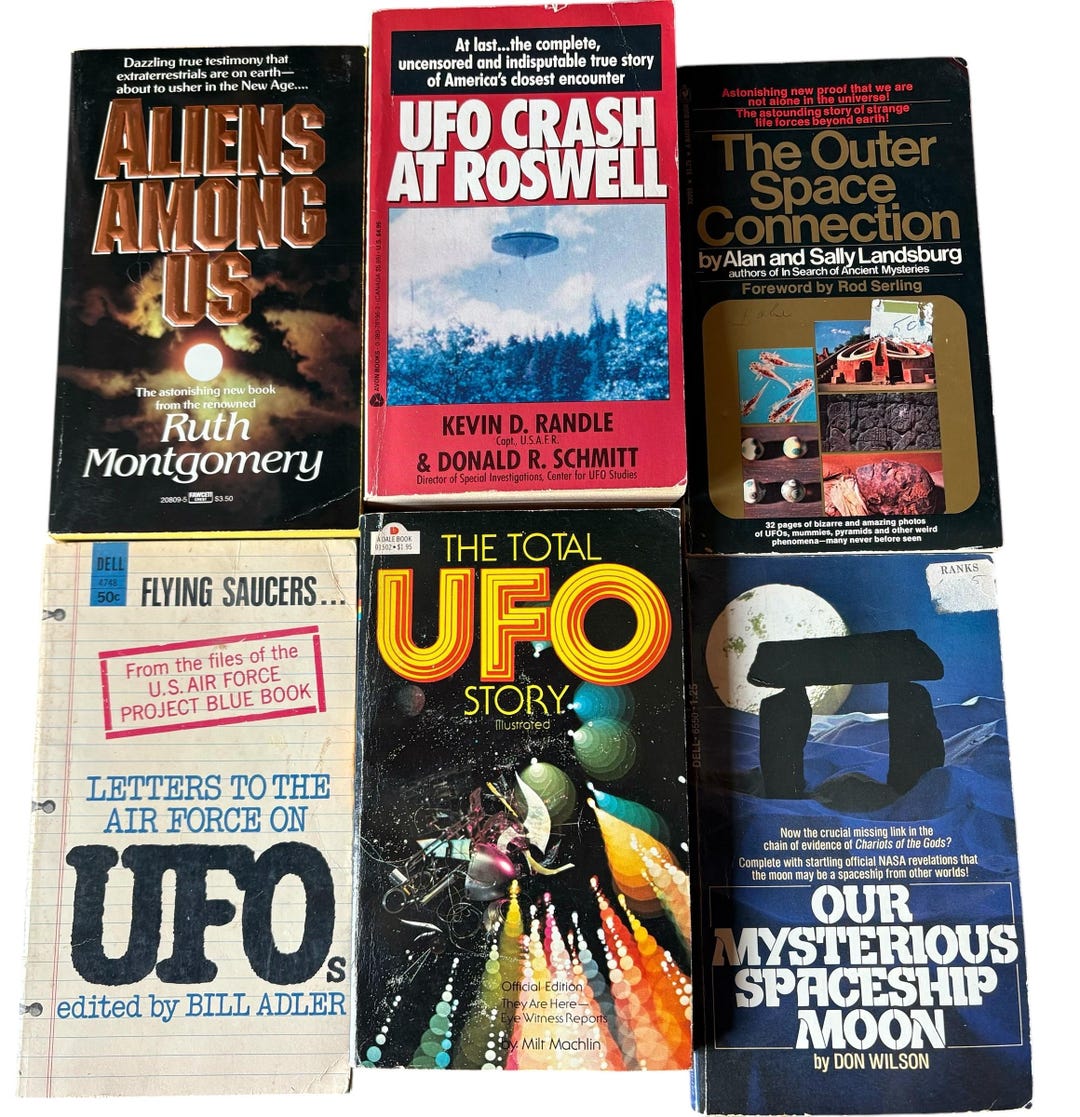Collection of Books on Ufos From the 1970s - Etsy