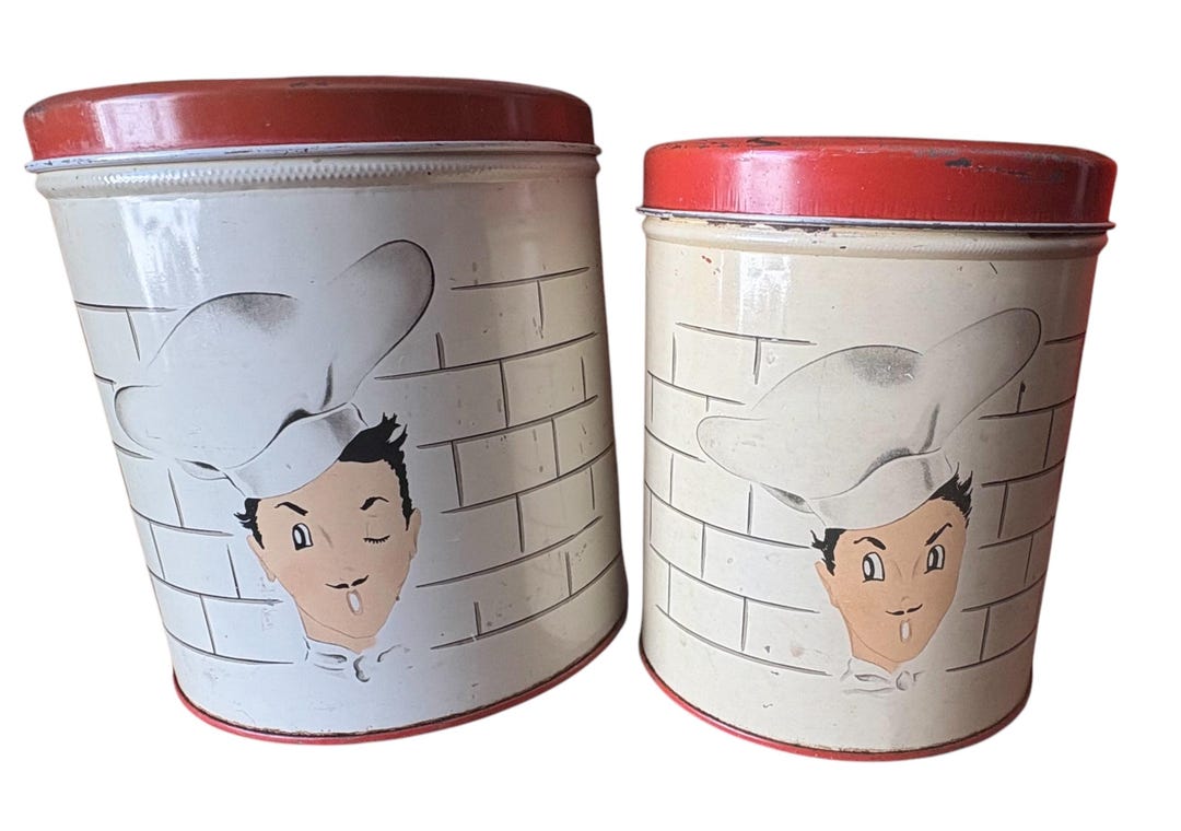 Parmeco Chef Canisters-free Shipping! - Etsy