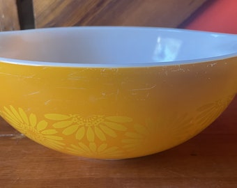 Vintage Pyrex Citrus Daisy Complete Cinderella Bowl Set 441 442 443 444 ...