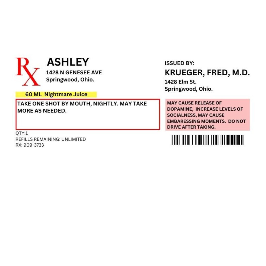 Mock Prescription Label - Etsy