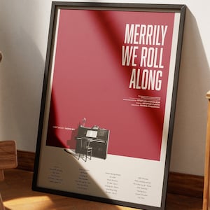 MERRILY We ROLL ALONG Vintage Style Poster, Sondheim Broadway Musical ...