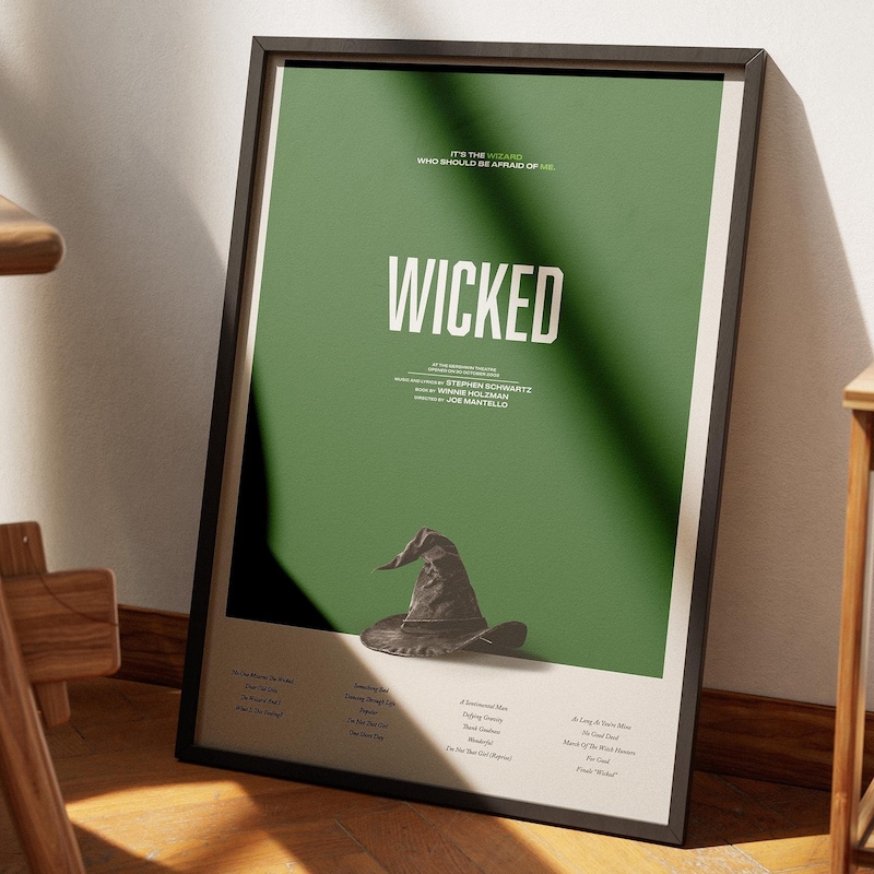 Wicked Poster - Etsy UK