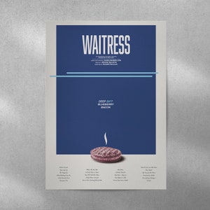 WAITRESS Vintage Style Poster, Sara Bareilles Broadway Musical Poster ...