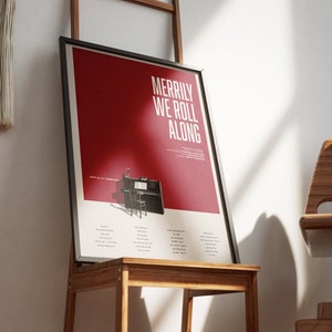 MERRILY We ROLL ALONG Vintage Style Poster, Sondheim Broadway Musical ...