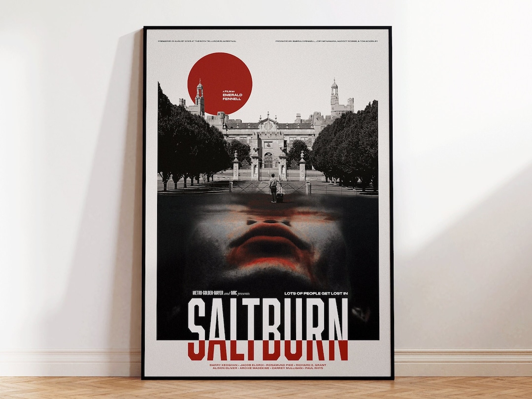 SALTBURN Vintage Style Poster, Barry Keoghan Movie Poster Print, Film ...