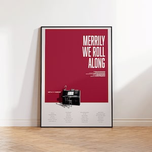 MERRILY We ROLL ALONG Vintage Style Poster, Sondheim Broadway Musical ...