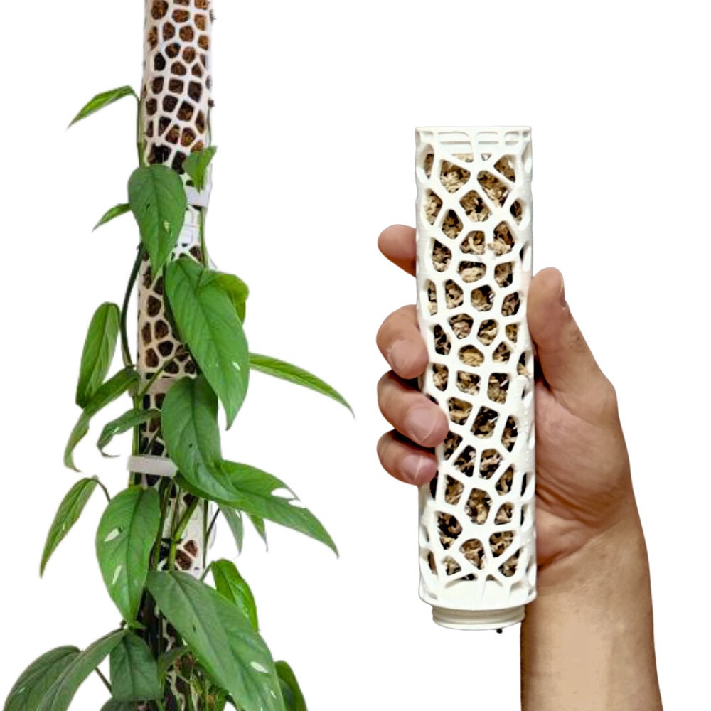 Modular Moss Pole With Sphagnum Moss 3D Printed Set - Etsy