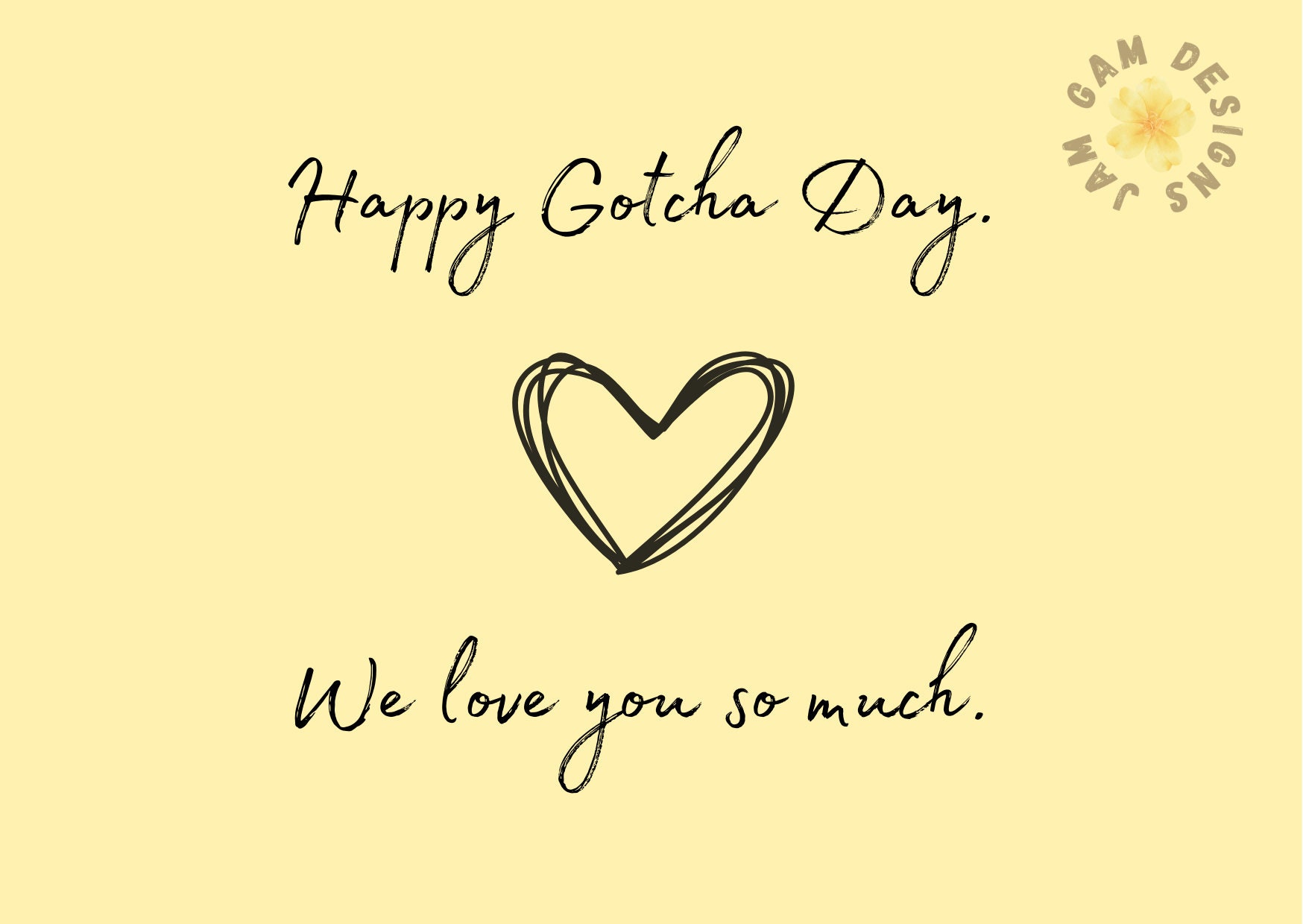 Gotcha Day Card for Adult/teen Adopted Child - Familversary Celebration ...