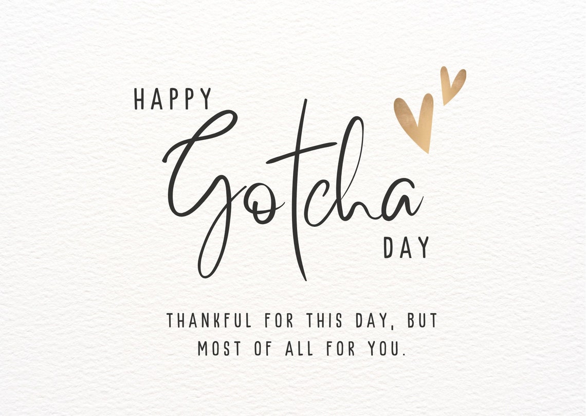 Gotcha Day Card - Adoption Card - Etsy