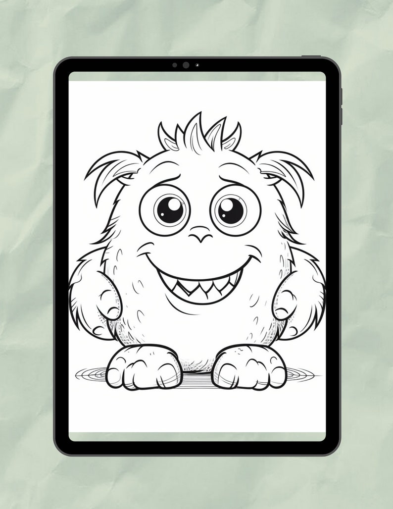 Adorable Monster Madness! Printable Kids Coloring Pages – Fun Coloring ...