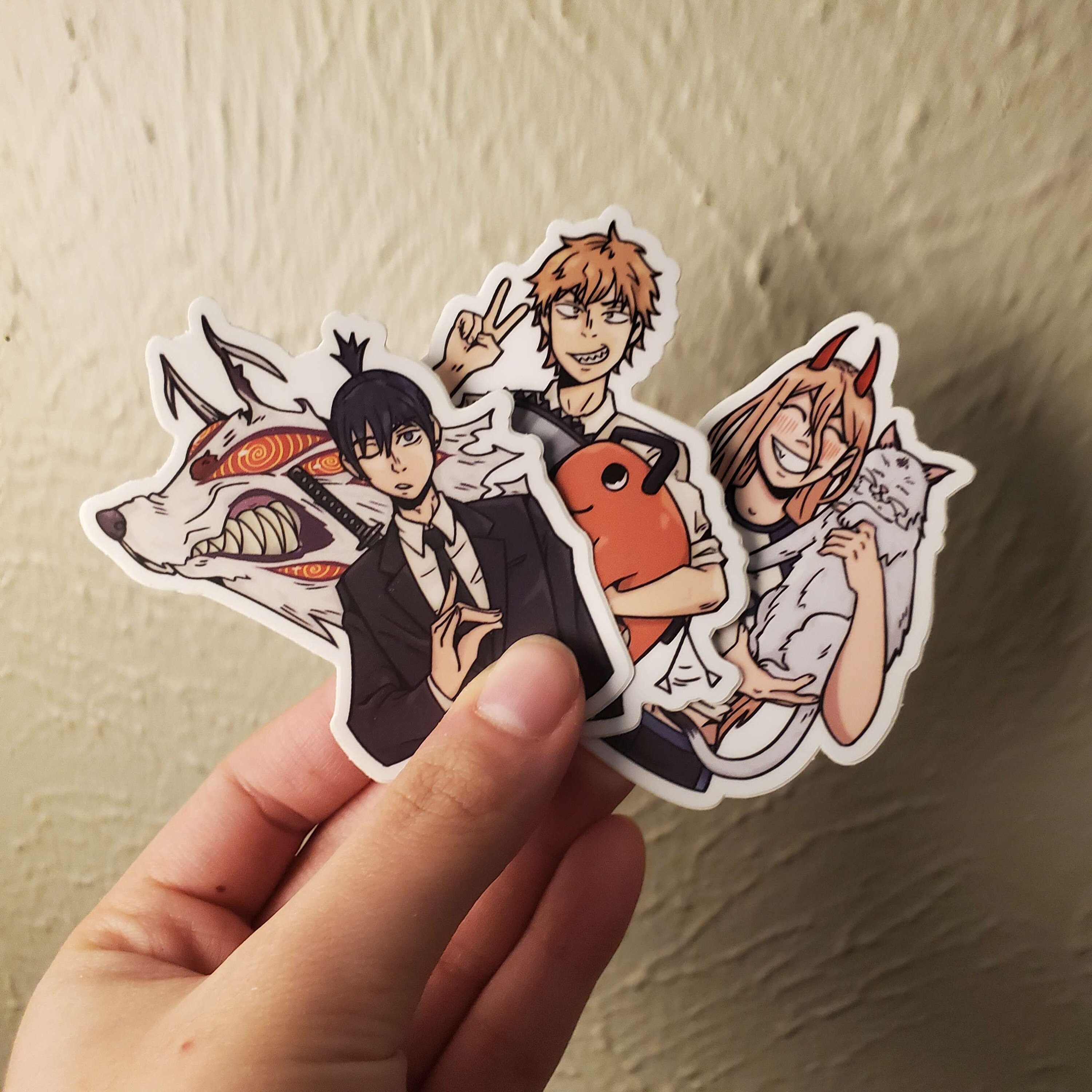 Chainsaw Man Stickers - Power, Denji, and Aki - Etsy