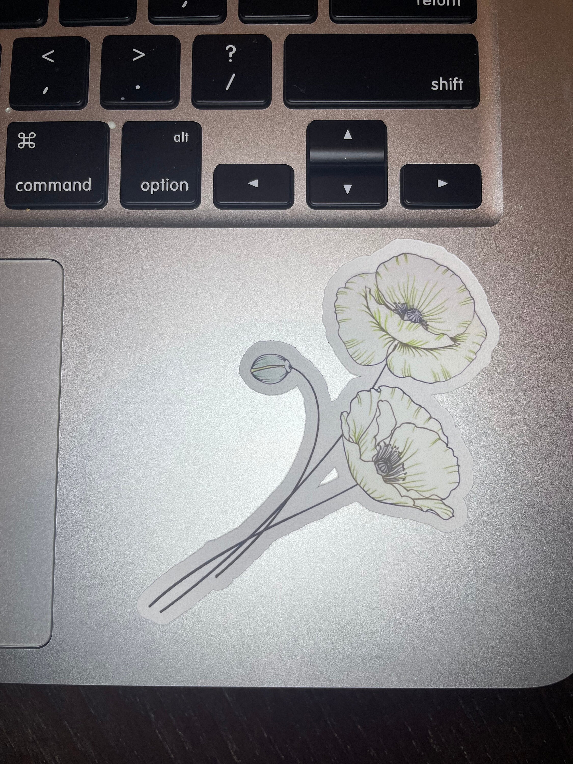 August Birth Flower Sticker Poppy - Etsy