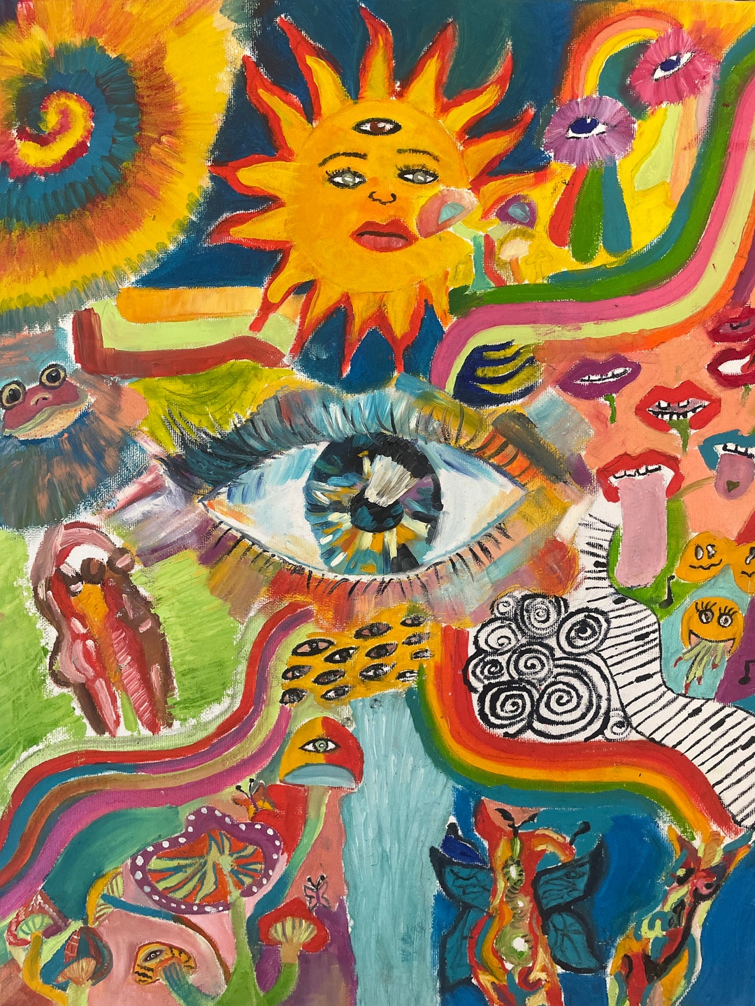 Distorted Trips Original Oil Painting - Etsy