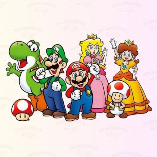 Mario Family Png - Etsy