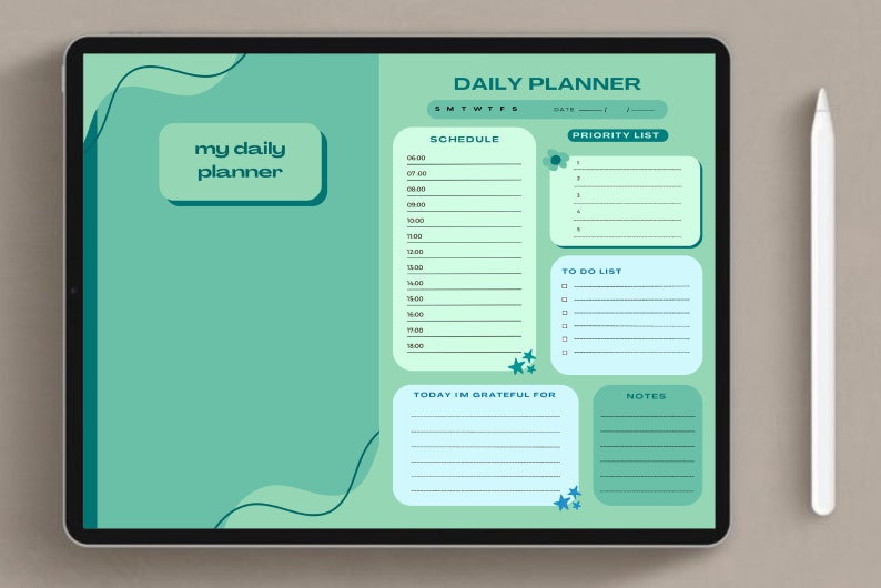 Digital + Weekly Planner BUNDLE, Productive Organization Journal ...