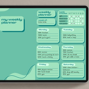 Digital + Weekly Planner BUNDLE, Productive Organization Journal ...