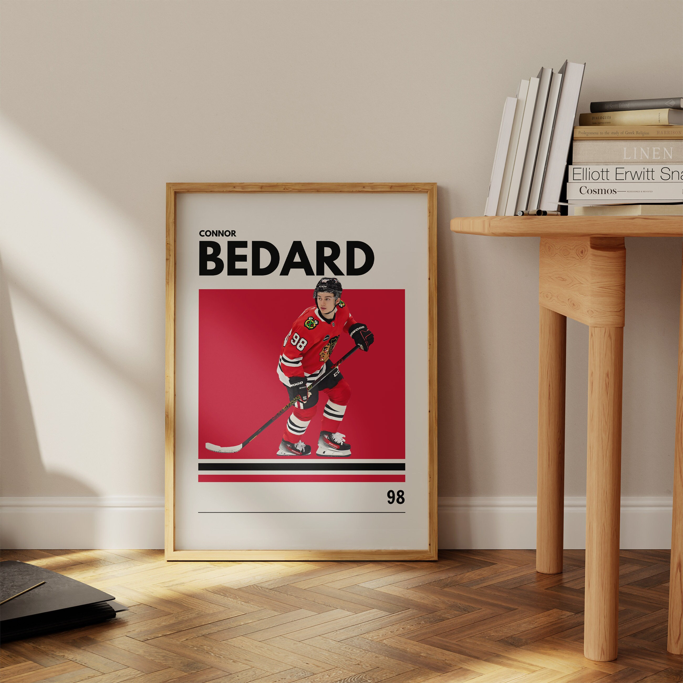Connor Bedard Poster Chicago Blackhawks Poster NHL Poster - Etsy Canada