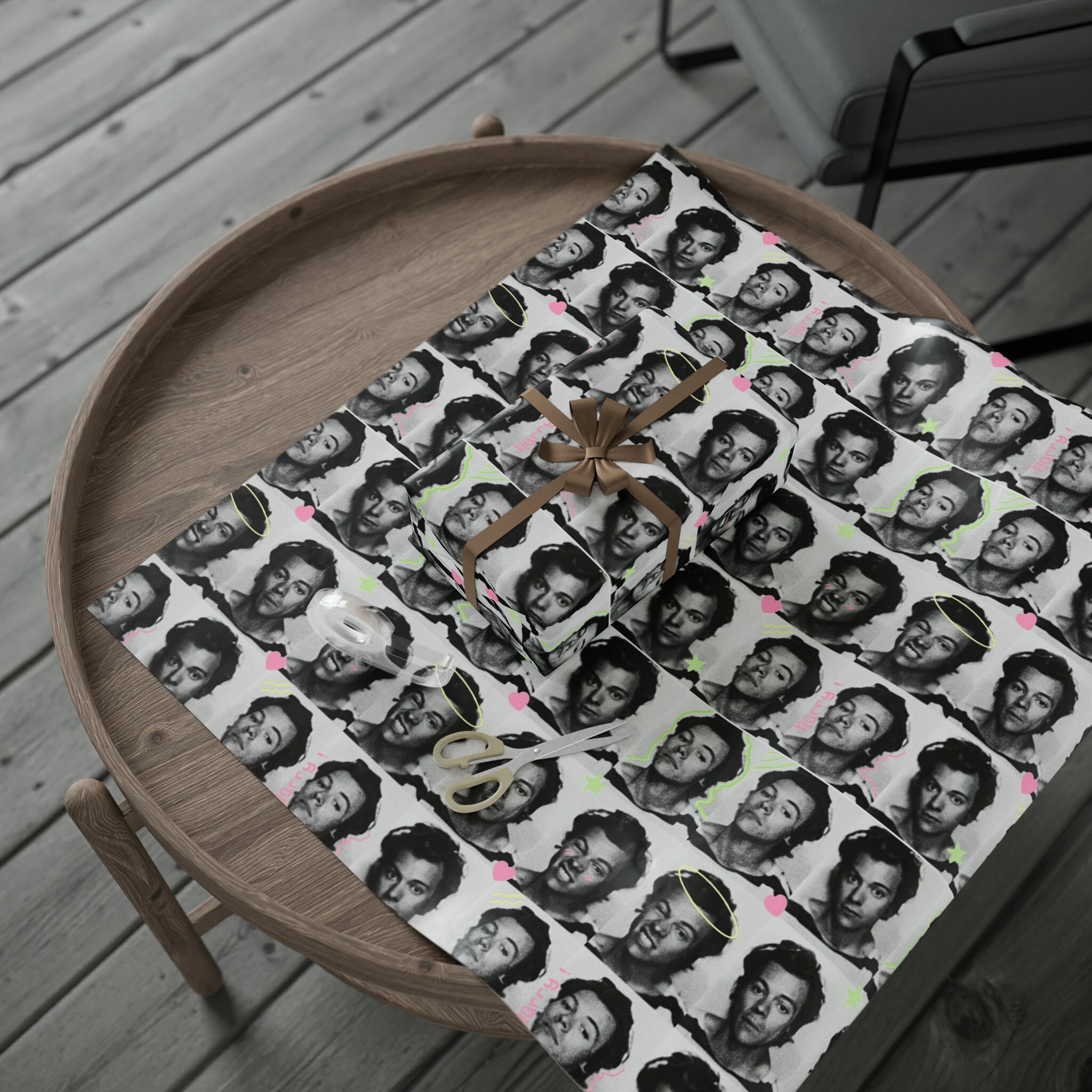 Harry Gift Wrapping Paper, Harry Gift Wrap, Harry Birthday Gift Paper ...