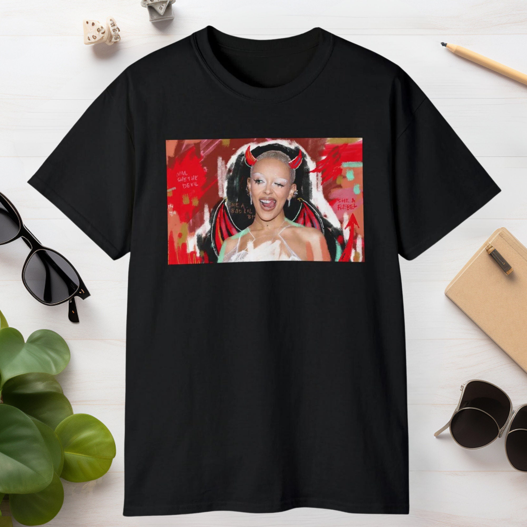 Doja Cat Devil Collage Doja Cat Scarlet Tour Tshirt Doja Cat - Etsy