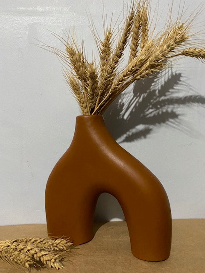 Camel , Mummy Brown Color Vase , Brown Shades Vases - Etsy