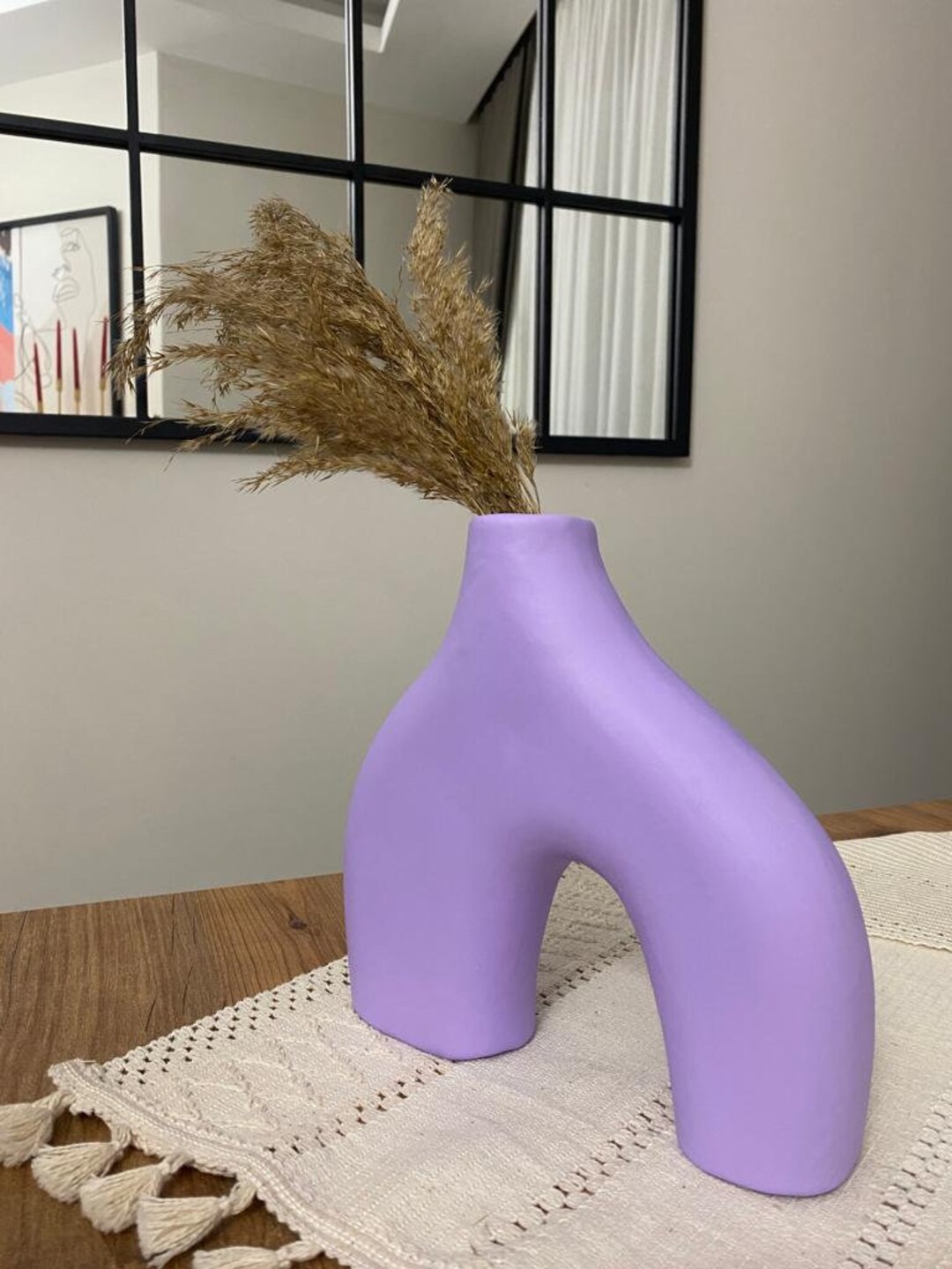 Lilac Color Vase Home Decoration Vases Scandinavian Style - Etsy