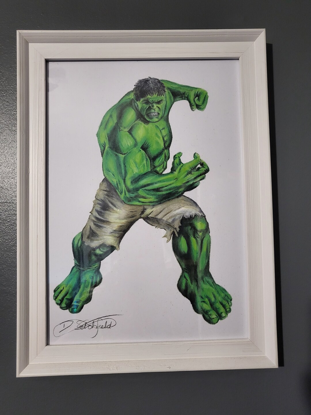 A4 Print of Original Hulk Drawing - Etsy