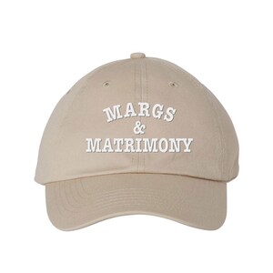 Margs and Matrimony Embroidered Dad Hat, Cute Bachelorette Women's Dad ...