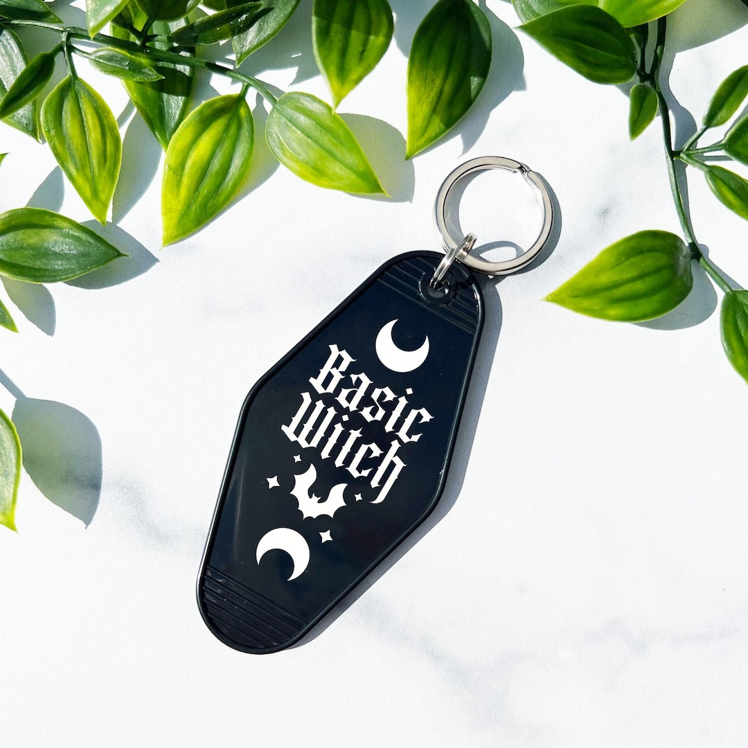Basic Witch Motel Keychain, Cute Retro Style Keychain Gift ...