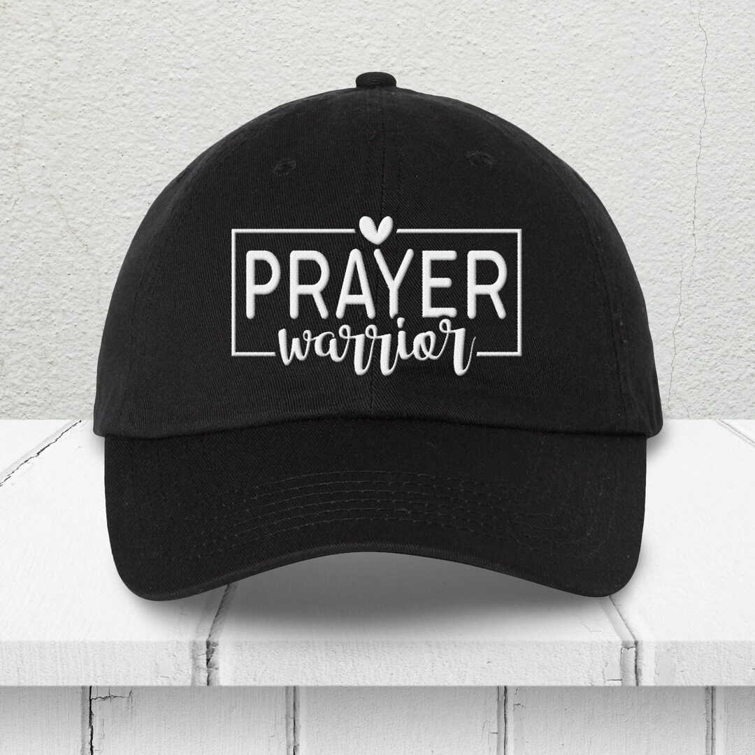 Prayer Warrior Embroidered Dad Hat, Cute Women's Dad Hat, Women's Hat ...