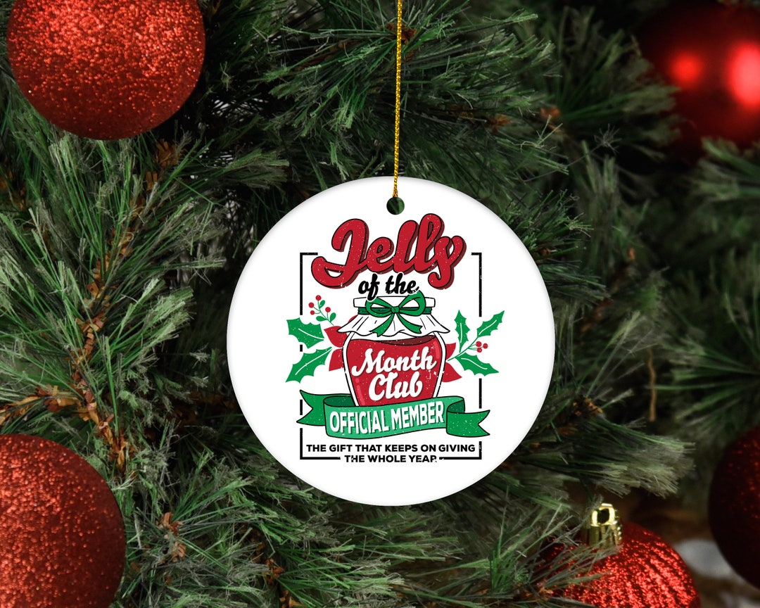 Jelly of the Month Club Ornament, Ceramic Christmas Tree Ornament ...