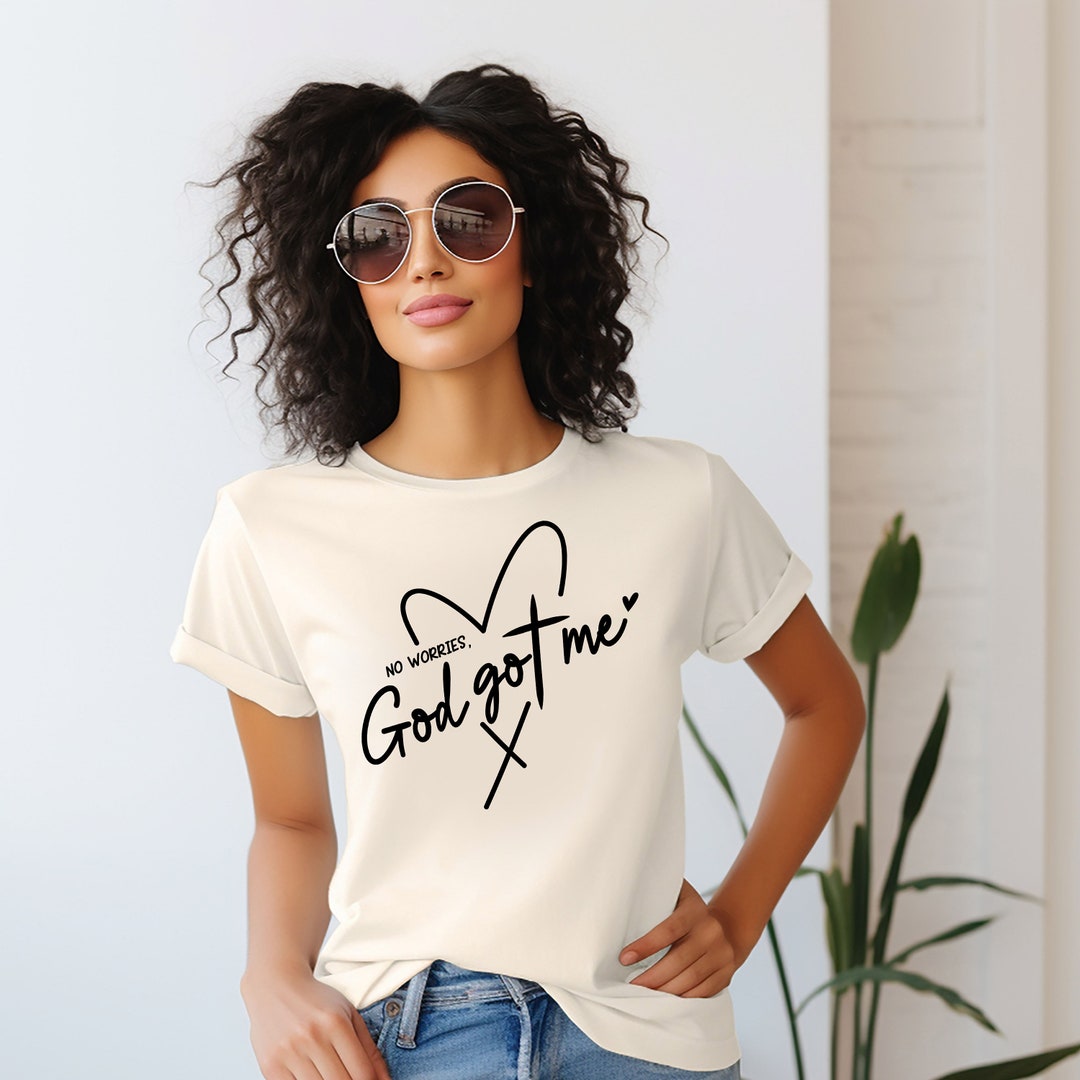 Heart God Got Me Graphic Tshirt, Cute Christian Group Matching Shirts ...