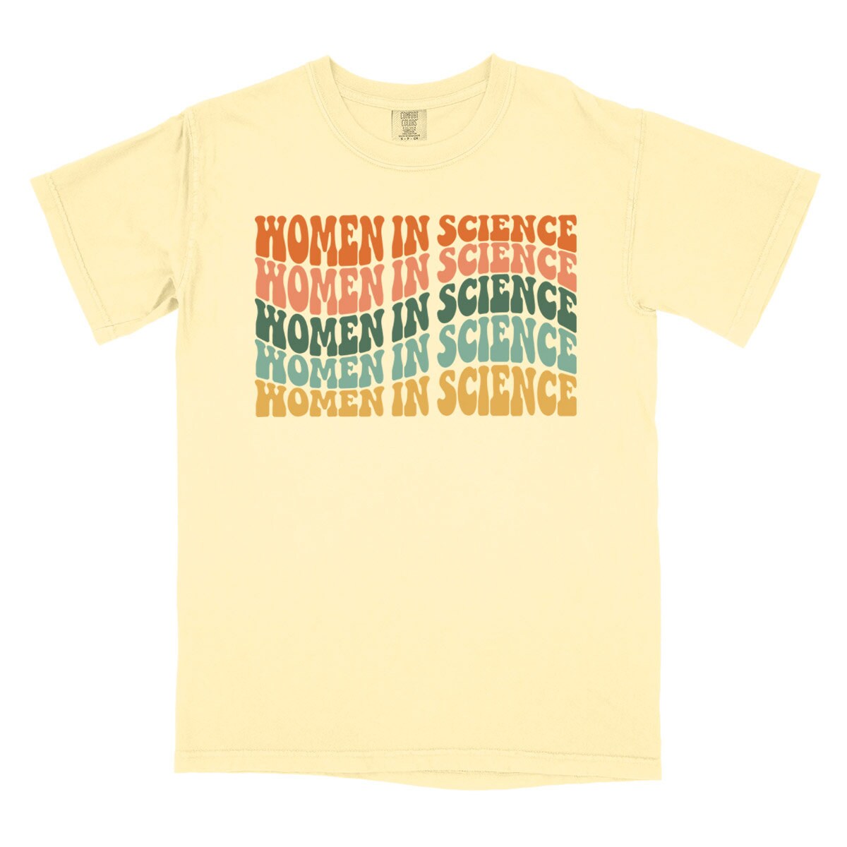 Retro Women in Science Comfort Colors Tee, Women in Science Shirt ...