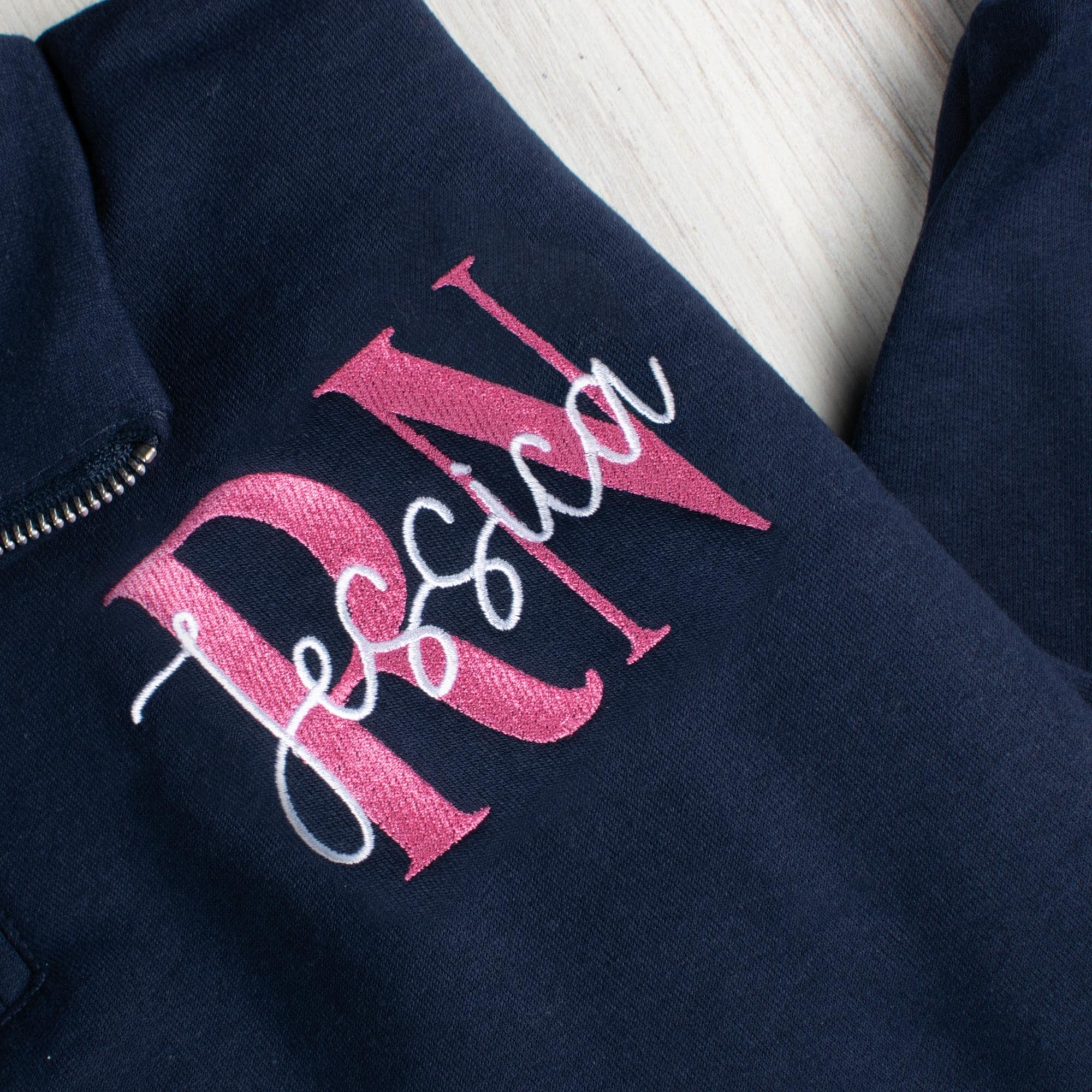 Custom RN Registered Nurse Embroidered Quarter Zip Sweatshirt, RN ...
