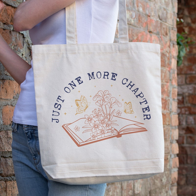 Reading Tote Bag - Etsy