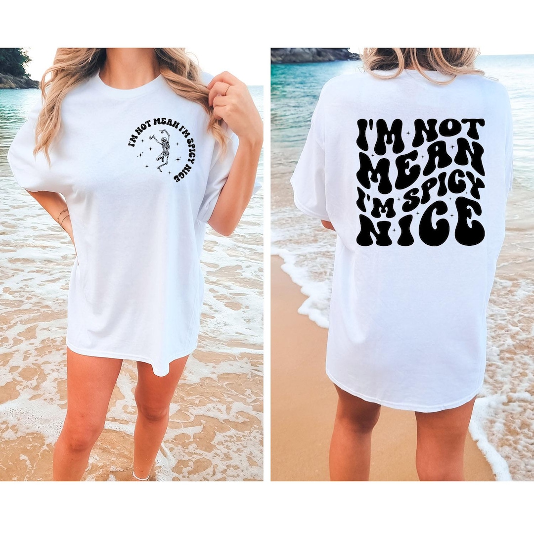 I'm Not Mean Front and Back Unisex Graphic Comfort Colors Shirt - Etsy