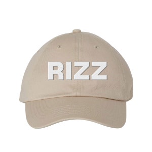 Rizz Embroidered Dad Hat, Funny Slang Dad Hat, Women's Hat, Rizz Gift ...